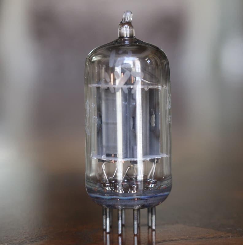 GE 12AX7 NOS Tube - 1950's - Long Plates - U Getter - Copper | Reverb