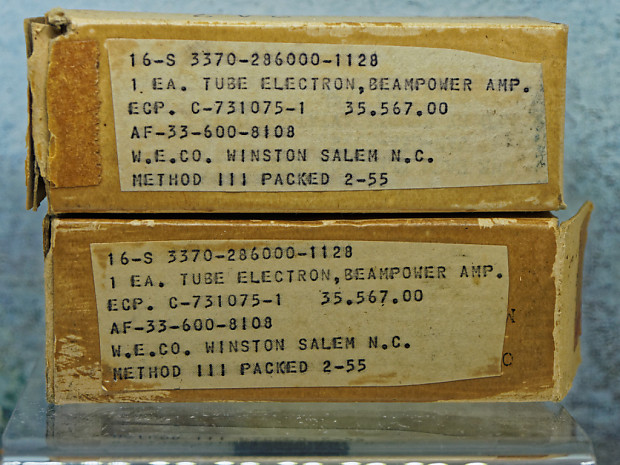 Bendix Red Bank Tubes , NOS, 5992 Matched Pair 6V6GT 1955 | Reverb