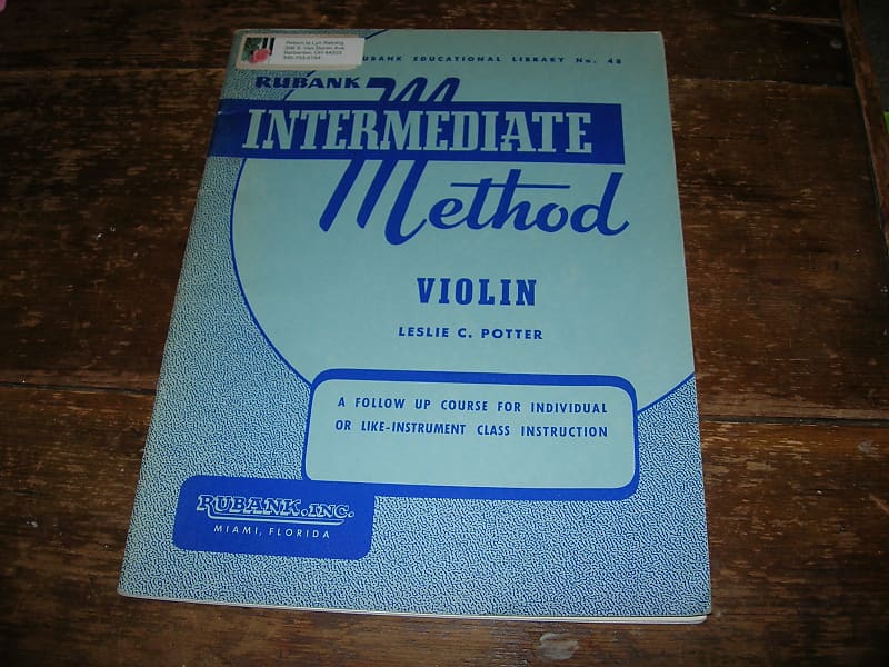 Rubank Intermediate Method Violin Sheet Music | Reverb
