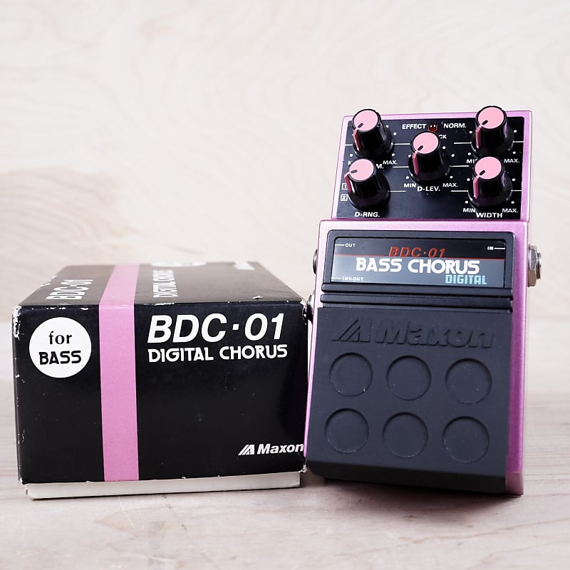 Maxon BDC-01 Bass Chorus 1980s Pink Vintage Made in Japan | Reverb UK