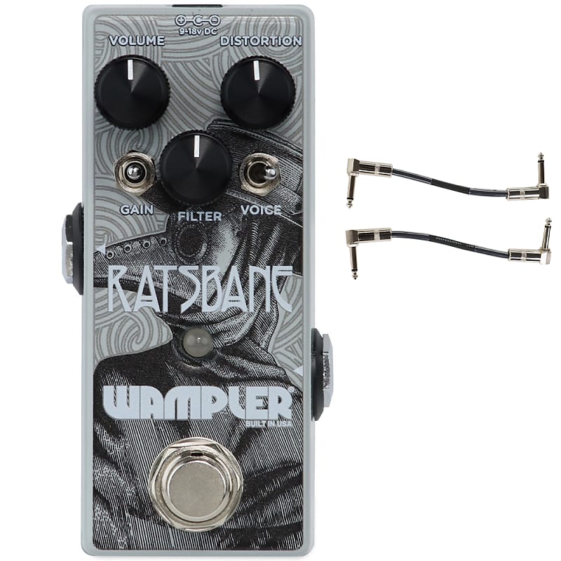 Wampler Ratsbane 9v-18v High Gain Distortion Guitar Effect | Reverb
