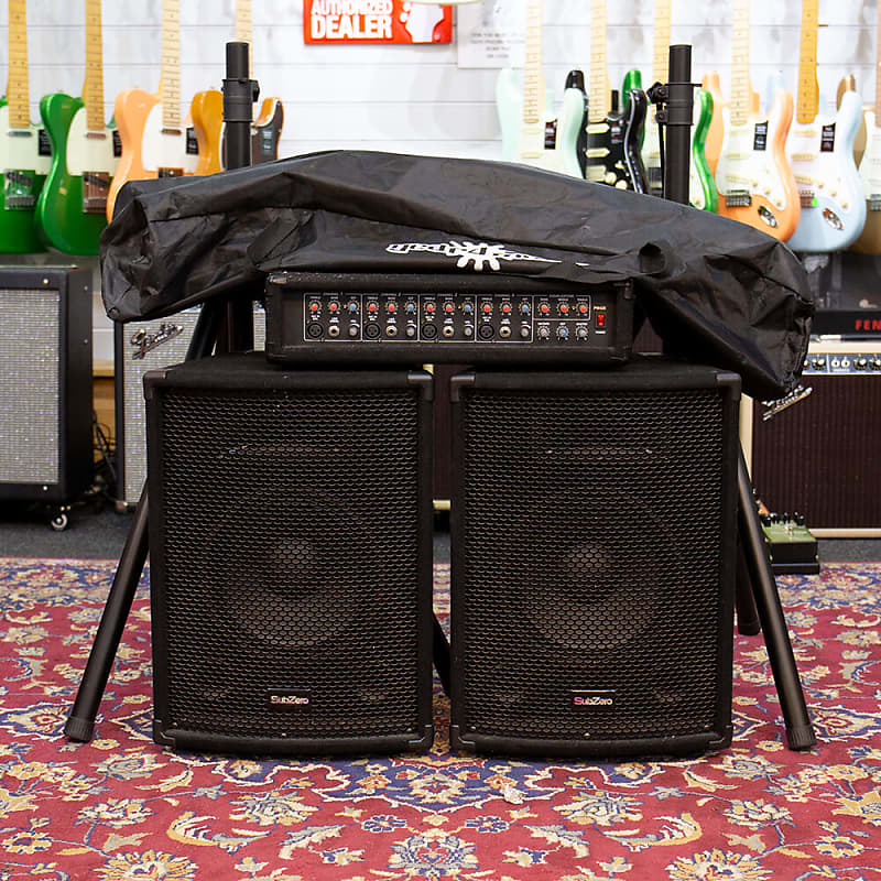 Sub Zero PA System - Stands - Bag - 2nd Hand | Reverb