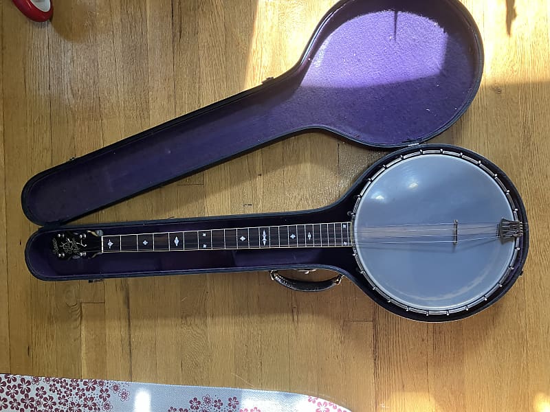 ca 1920 Bacon Super Blue Ribbon Style A1 Plectrum Banjo, exc+ | Reverb