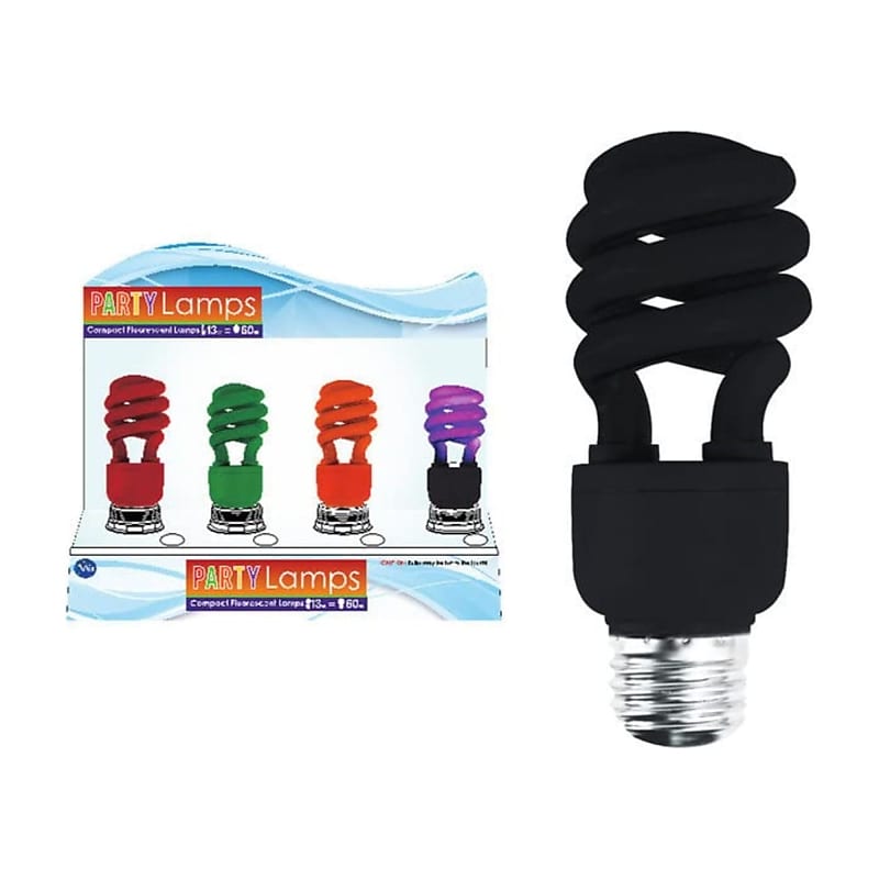 UV Blacklight CFL Bulb in Standard Edison USA Lamp Base | Reverb