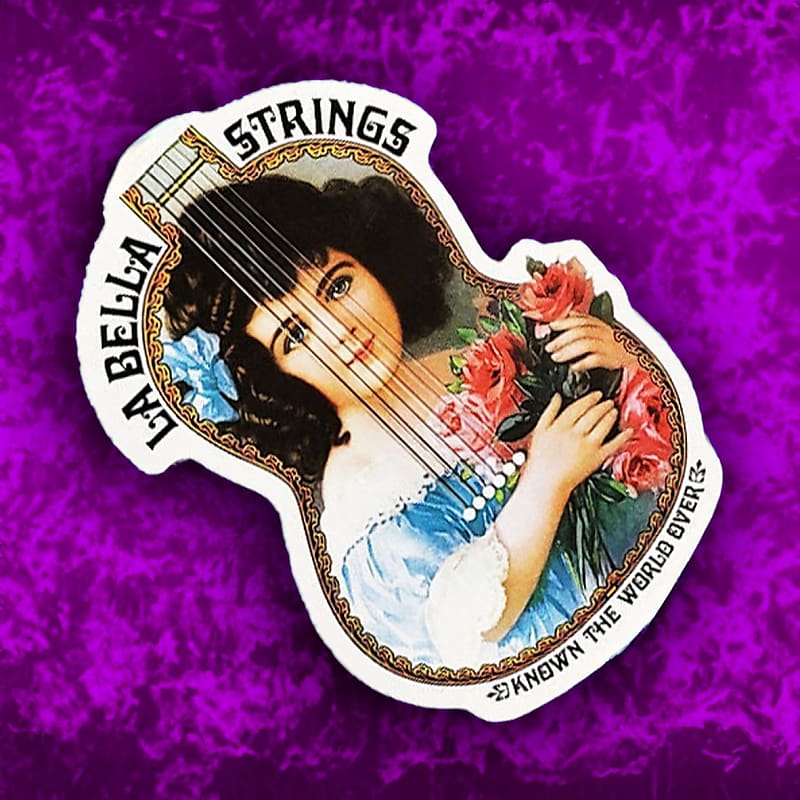 LA BELLA STRINGS STICKER INSANELY RARE LIMITED EDITION GUITAR | Reverb