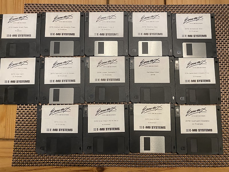 E-MU Emax Sample Library Disks | Reverb