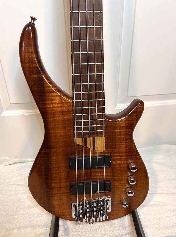 Warmoth Gecko Custom Active 5-String Bass Guitar – Excellent | Reverb