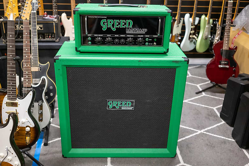 Green Matamp GT120MV 120w Tube Head w/ Matching 4x12 Cabinet | Reverb
