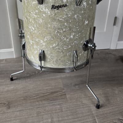 Premier 8x12" Rack Tom Drum (Metric) Vintage 1960's White | Reverb