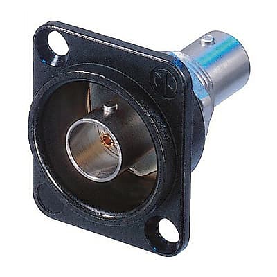 Neutrik NBB75DFG Grounded BNC Bulkhead Feedthrough Receptacle | Reverb