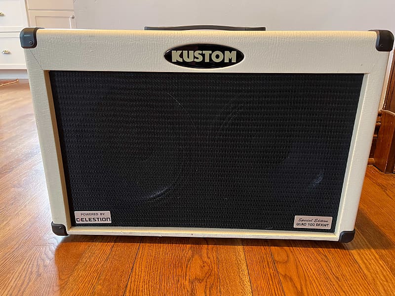Kustom Quad 100 DFXWT Early 2000s - White | Reverb