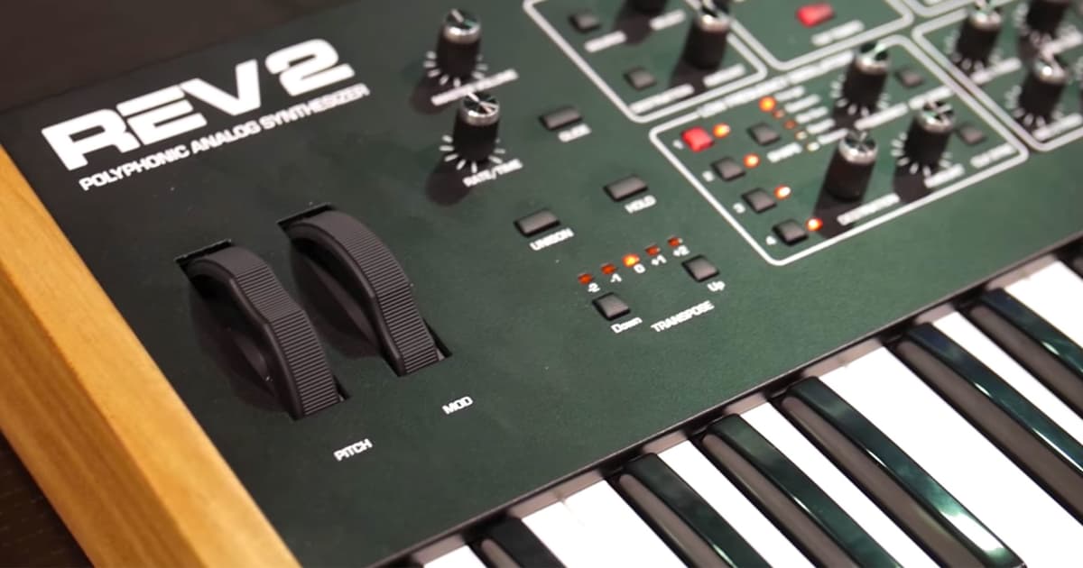 Video: Dave Smith Unveils REV2 Synthesizer and Toraiz | Reverb News