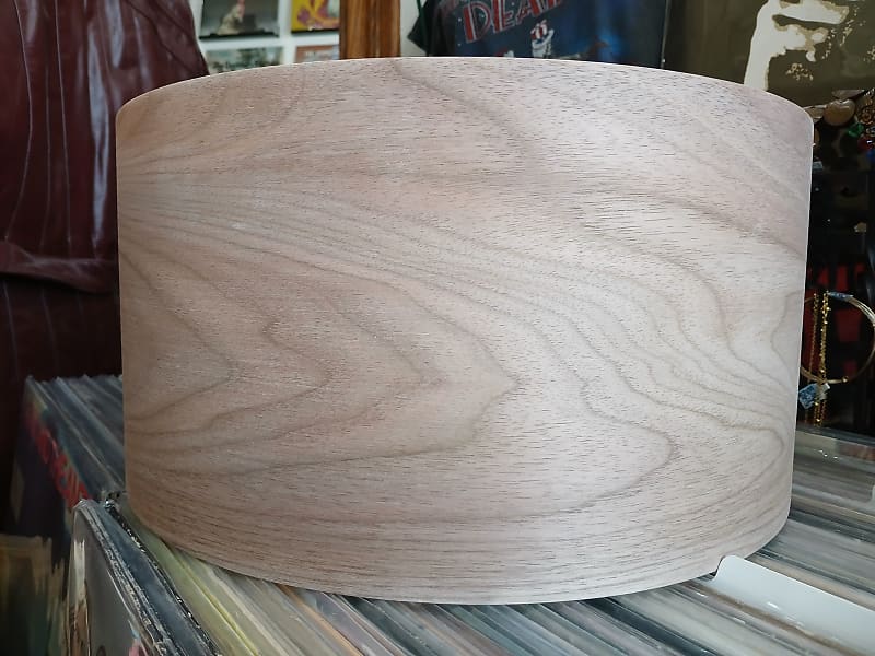 14x7 walnut sassafras steam Bent semi-solid bare raw snare | Reverb
