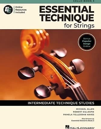 Essential Technique for Strings - Cello Book 3 with Online | Reverb