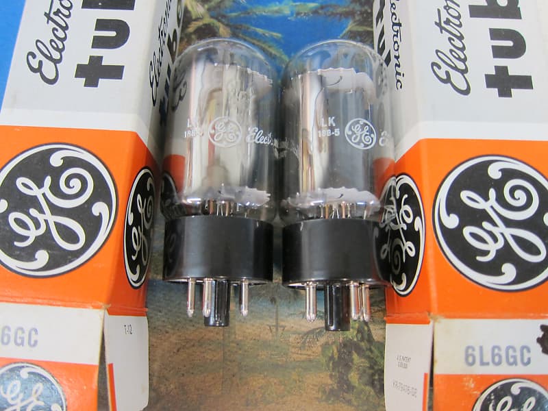 Pr Vintage NOS GE 6L6GC Power Tubes, 1960s, USA, | Reverb UK