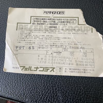 Fernandes The Function FST-65 Strat - Black | Reverb