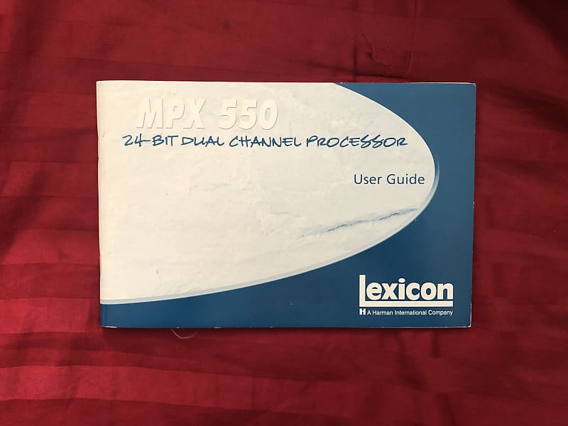 Lexicon MPX 550 Reverb User Guide / Warranty Registration | Reverb