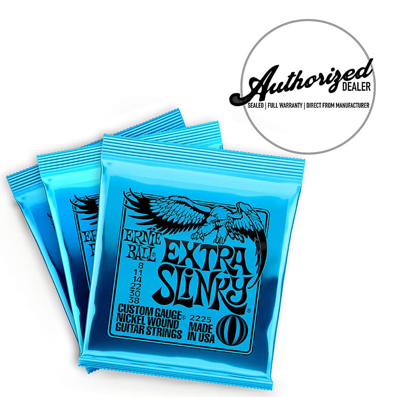 (3 Pack) Ernie Ball 2225 Extra Slinky Nickel Wound Guitar | Reverb