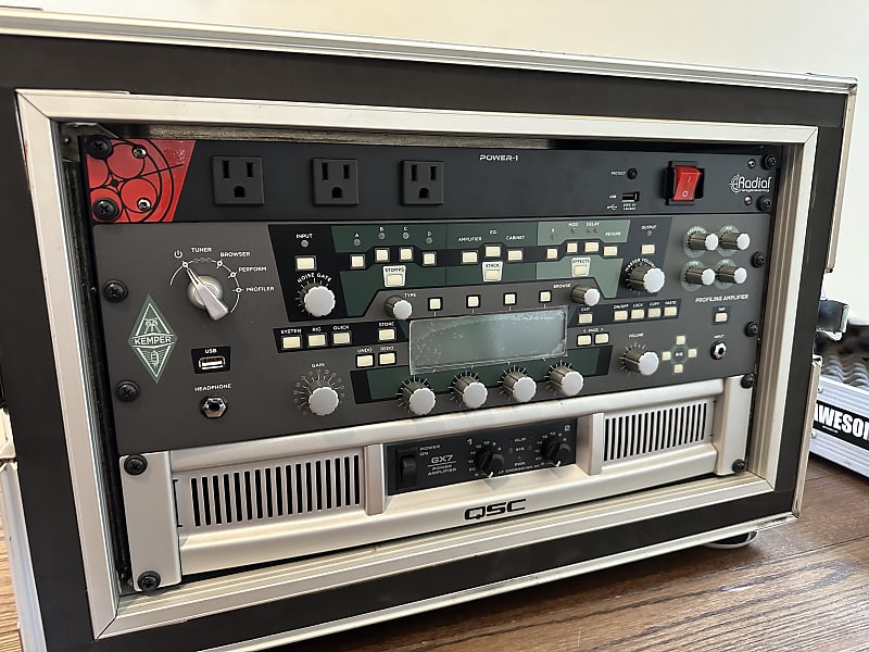 Kemper Rack w/ QSC power amp & power conditioner | Reverb