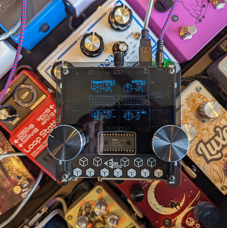 Kasser Synths DAFM synth - GENESIS YM3438 2023 - Black/Smoked | Reverb