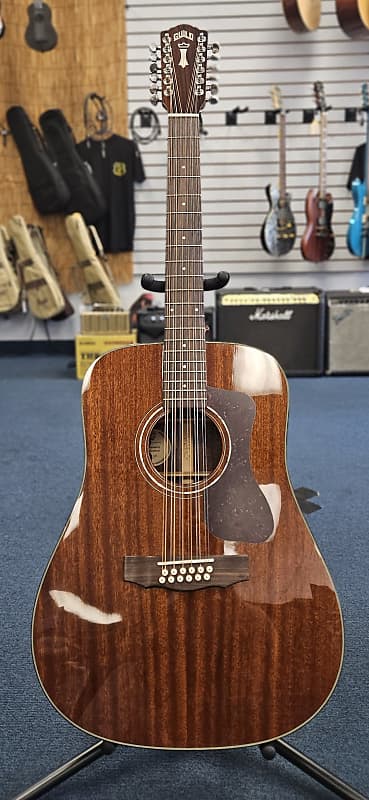 Guild D1212-E 12-String Acoustic Electric Guitar w/Case | Reverb