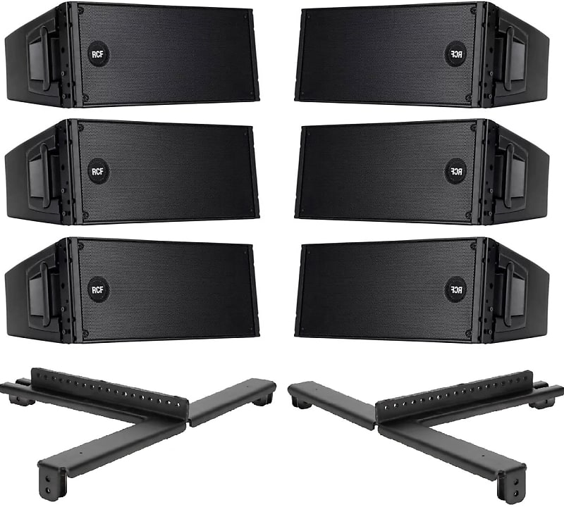 6X RCF HDL 20-A Active 1400W Amplified Club Speaker + 2X | Reverb