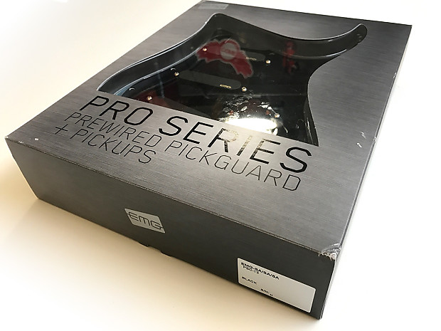 EMG SA Set GC21 Black Pickups On Black Active Pre Wired | Reverb