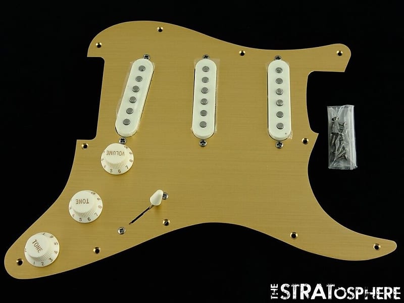 Fender Squier 40th Anniversary Strat Vintage LOADED PICKGUARD | Reverb