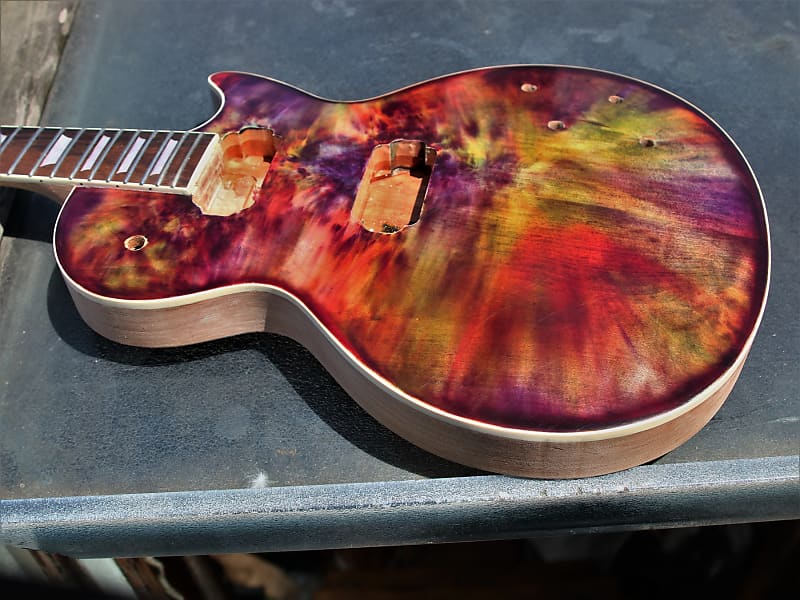 Christopher Scott single cut, mahogany body, maple cap, | Reverb