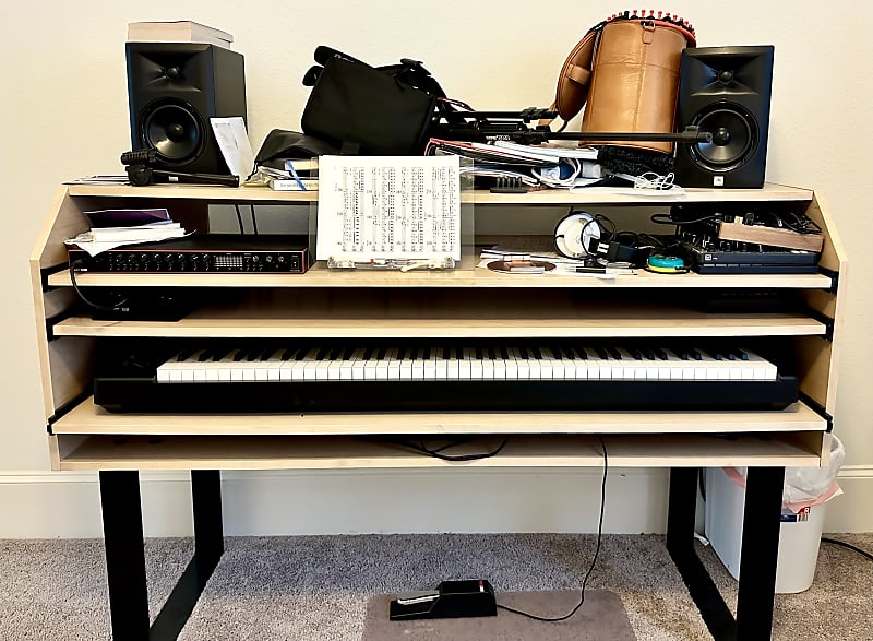 Custom Music Desk with Custom Legs | Reverb