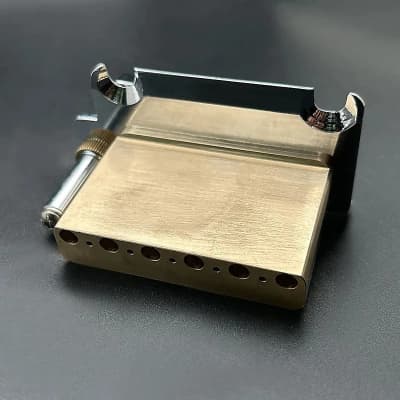 Brass Block Stratocaster Strat Style Guitar 2 Point Bridge | Reverb