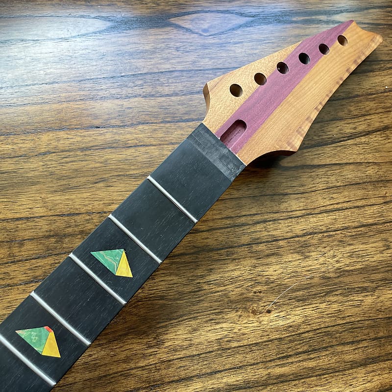 ibanez jem style roasted maple guitar neck ebony fretboard | Reverb