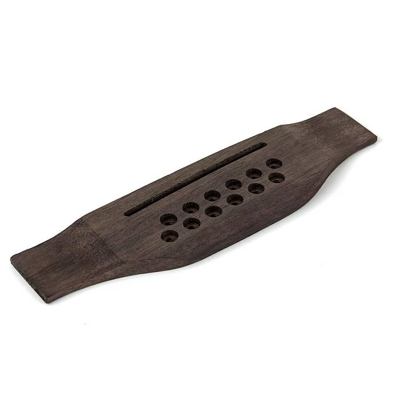 12 String Acoustic Guitar Bridge, Rosewood | Reverb