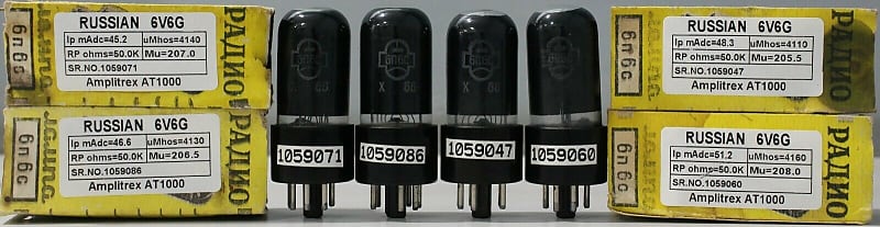 1MQ (4 Pcs) NOS NIB 6V6GT 6P6S Russian Reflektor Soviet Made | Reverb