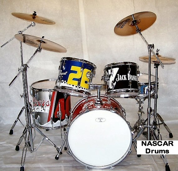 Billy Blast Drums NASCAR-Drum-Set New Air Brushed Finish | Reverb