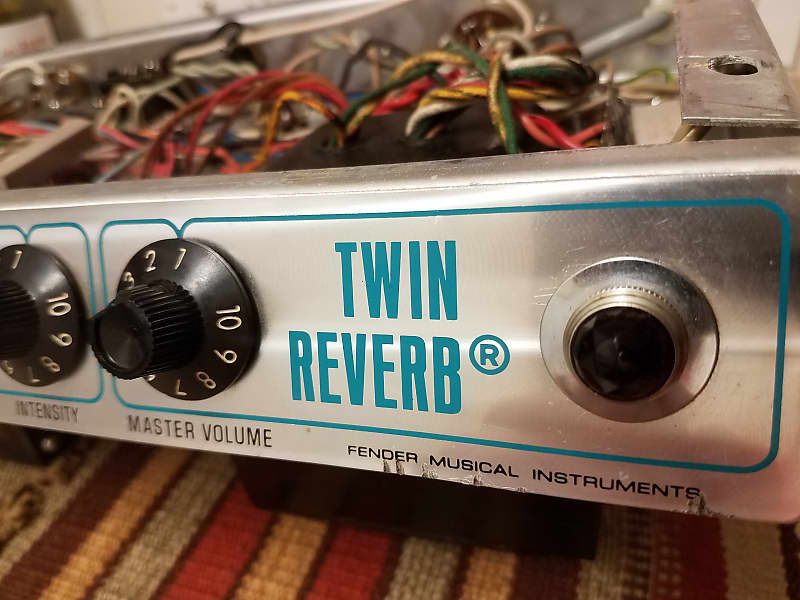 Vintage Fender Twin Reverb Chassis - clean and original | Reverb