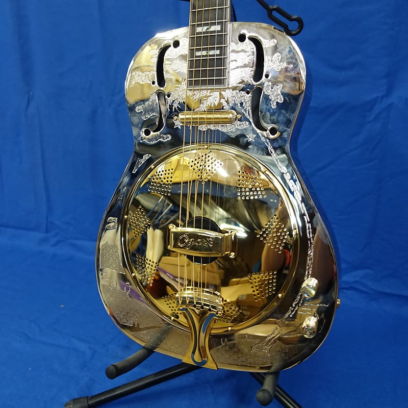 Ozark Resonator Guitar Thin Metal Body With Pick Up | Reverb UK