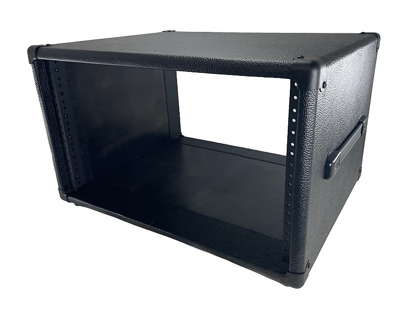 PROCRAFT 6U 16" Deep Rack Case in Black Tolex Wrap - Side | Reverb