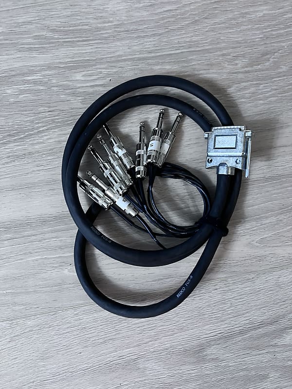 Redco DB25 DSub to 1/4" TRS (8 channel) 12" fan, 6' | Reverb