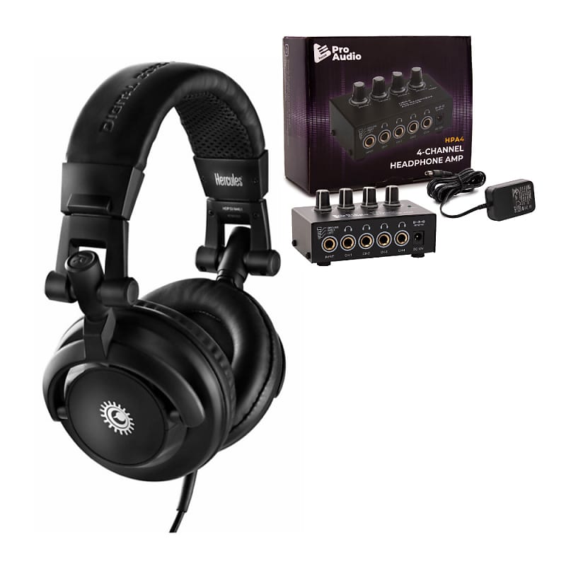 Hercules HDP DJ-M40.1 DJ Headphones with Stereo Headphone | Reverb