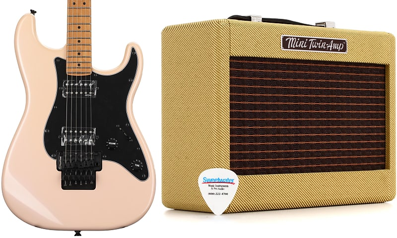 Squier Contemporary Stratocaster HH FR - Shell Pink Pearl | Reverb