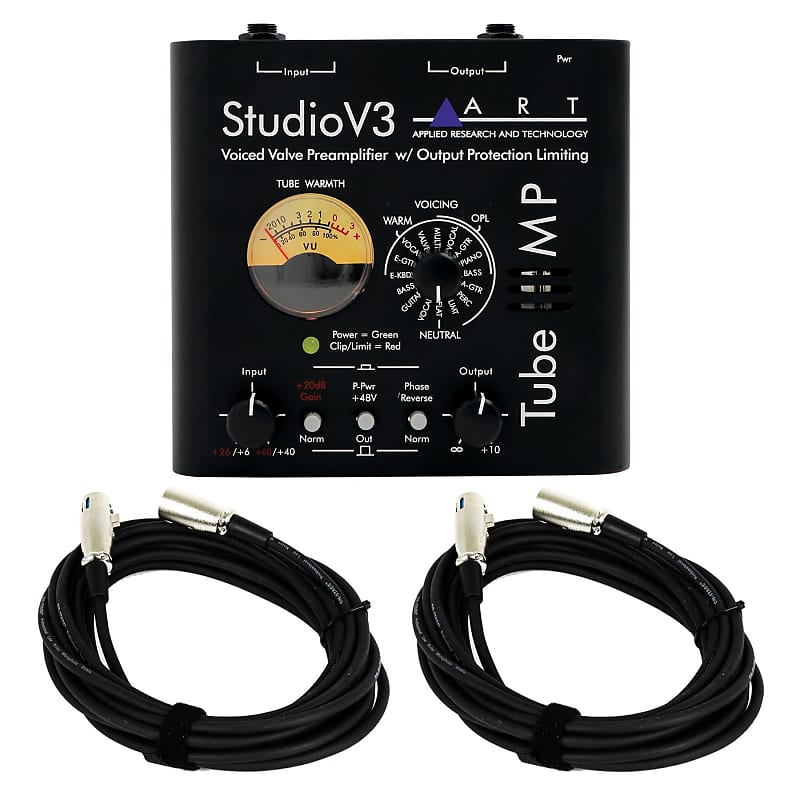 ART Tube MP Studio V3 Microphone Preamp Bundle with 2 XLR | Reverb