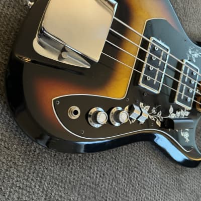Teisco Spectrum EB-120 Short Scale Bass 1960'S - Sunburst- | Reverb