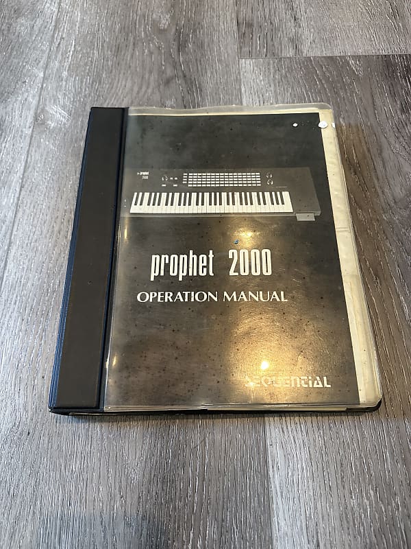 Sequential Prophet 2000 / 2002 Original Manual | Reverb UK