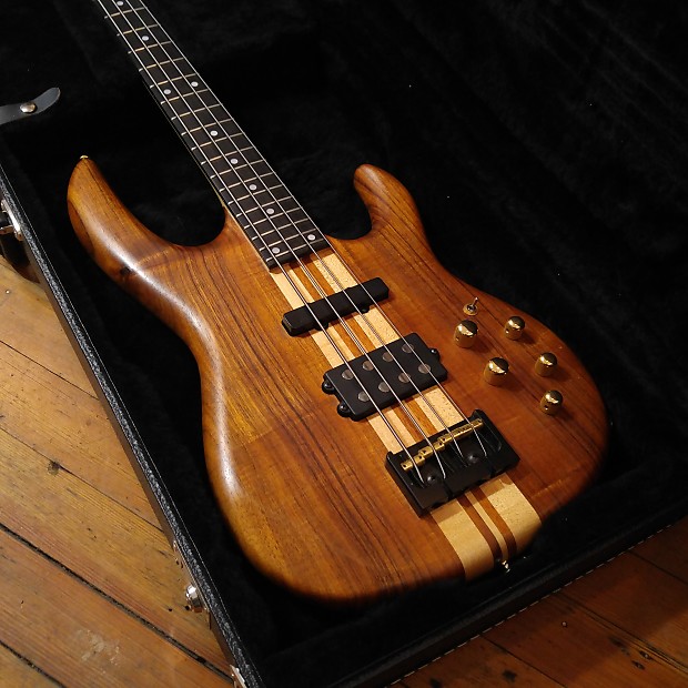 Carvin LB70 Koa 4-String Bass w/Carvin Hard Case | Reverb