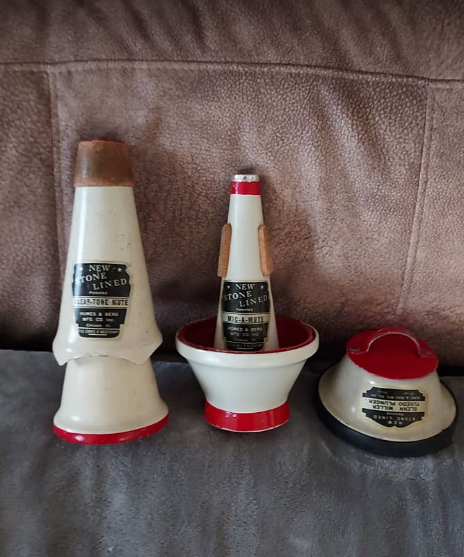HUMES & BERG VERY RARE CHICAGO LABEL TRUMPET-CORNET MUTES | Reverb