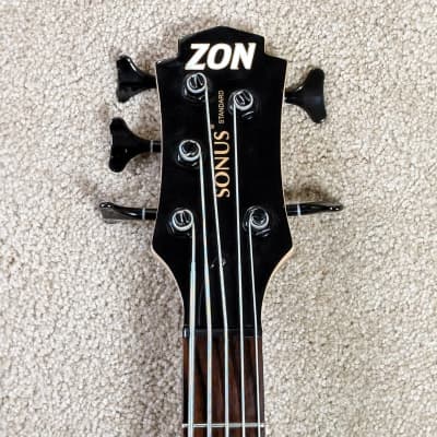 ZON Sonus Standard 5-String Bass w/Gig Bag - Burl Maple Top, | Reverb