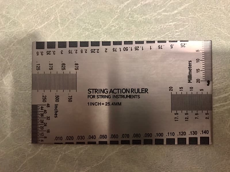 Guitar String Action Ruler | Reverb
