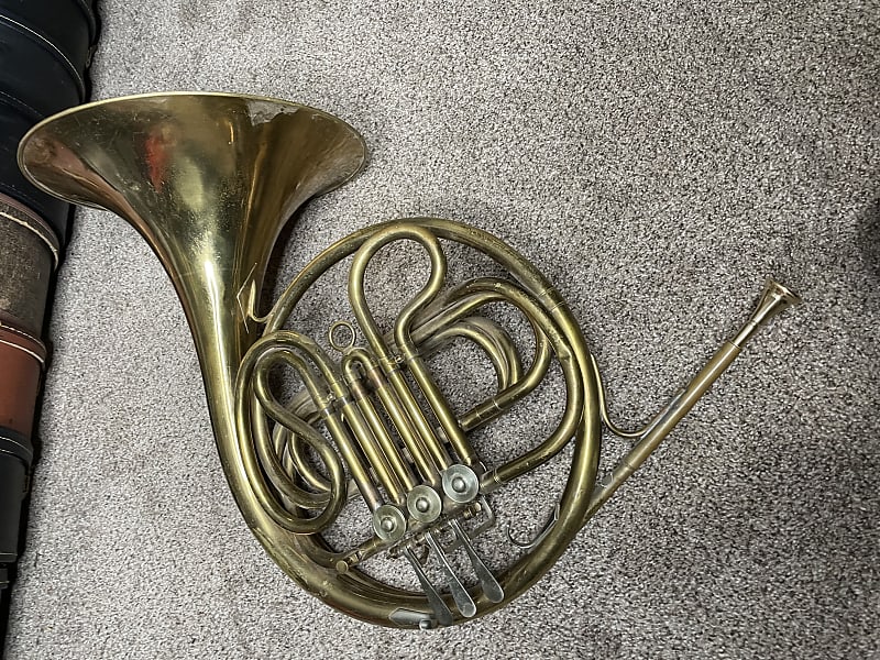 (conn) pan american single french horn - brass | Reverb