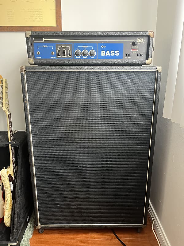 Risson Pro Bass 1980s Solid State Head and Matching 215 Cab | Reverb